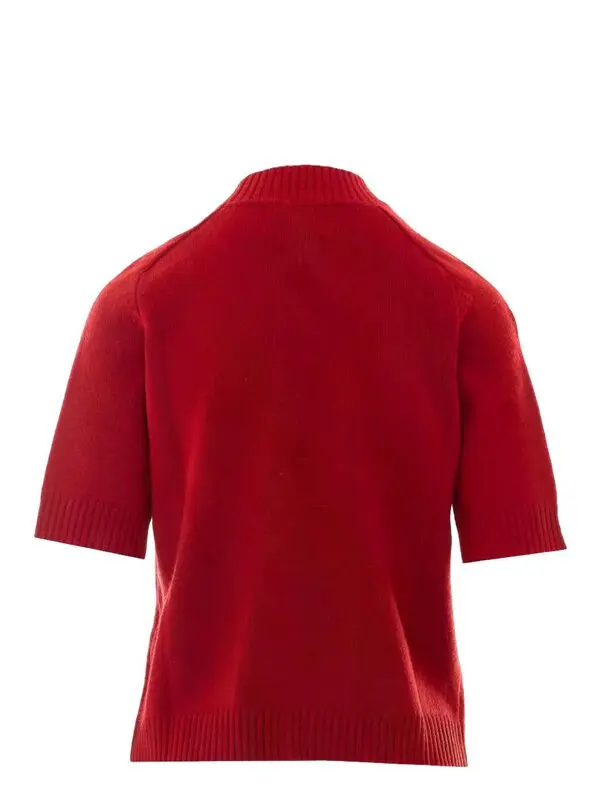 Loulou De Saison Ruth Knitted Top - Red