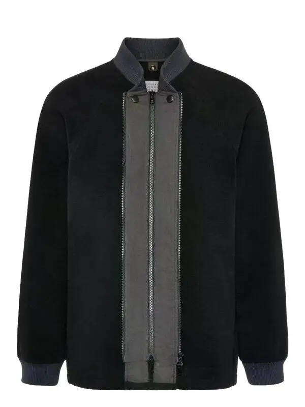 MAISON MARGIELA Double-zipper Raglan-sleeve Bomber Jacket - Black