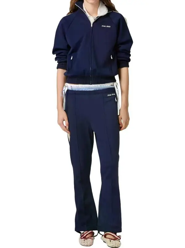 Miu Miu Side-stripe Track Jacket - Blue