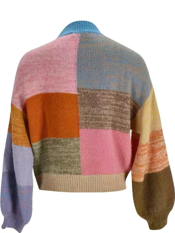 Stine Goya Adonis Patchwork-pattern Sweater - Pink