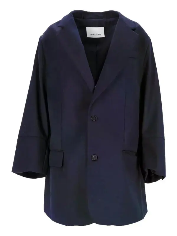 THE FRANKIE SHOP Brooklyn Oversized Blazer - Blue
