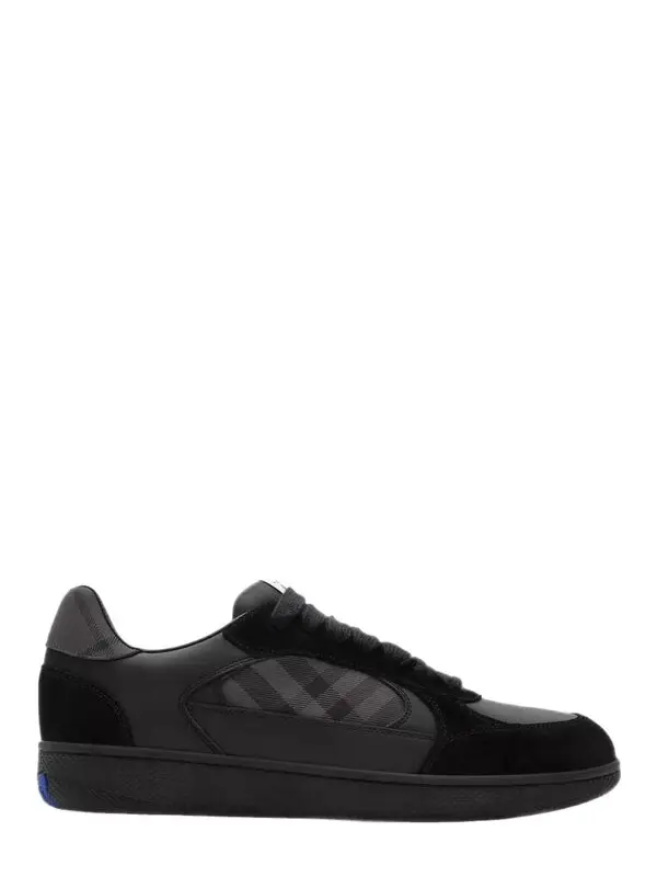Burberry Terrace Check-panel Sneakers - Black