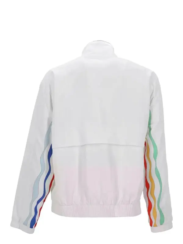 Casablanca Zipped Wave Track Jacket - White