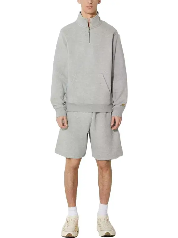 Carhartt Work In Progress Zip Mock-neck Sweatshirt - Grey