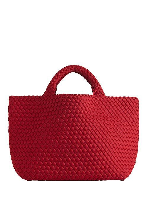 NAGHEDI St Barths Medium Woven Tote Bag - Rosso