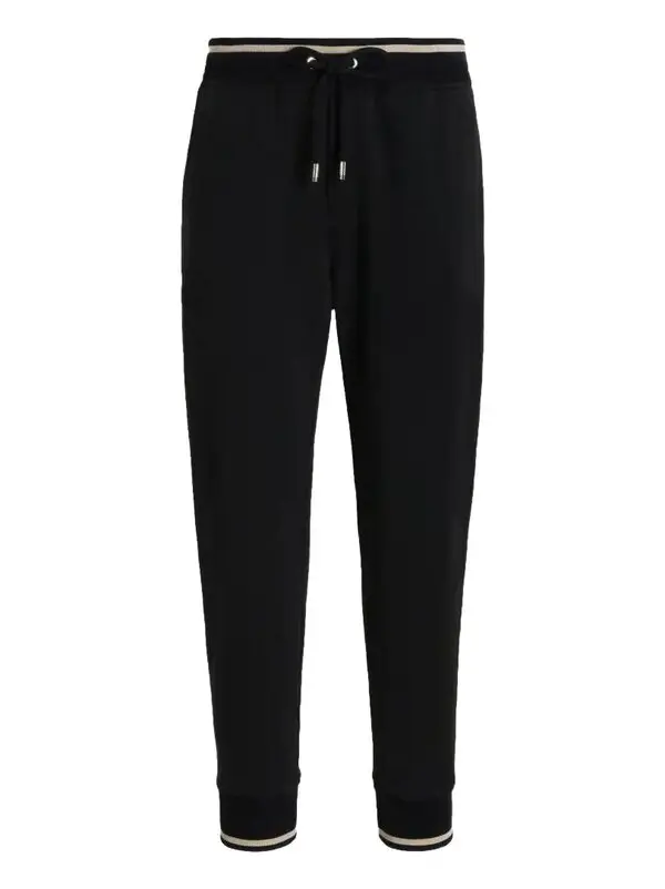 Dolce & Gabbana Cotton Jogging Trousers With Embroidery - Blue