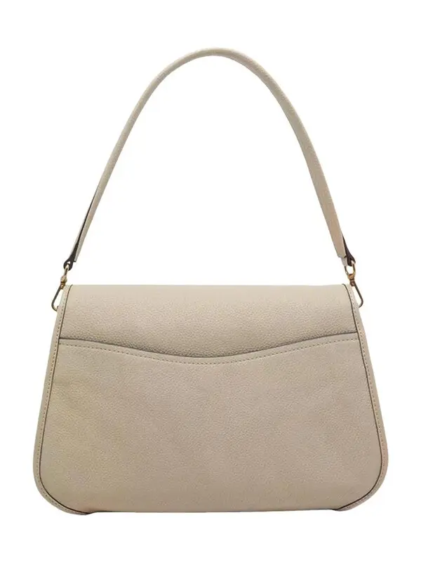 Michael Kors Medium Holmes Leather Shoulder Bag - Neutrals