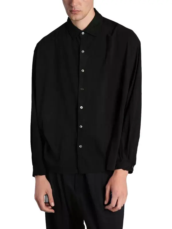 KANEMASA PHIL Artisan Long-sleeve Shirt - Black