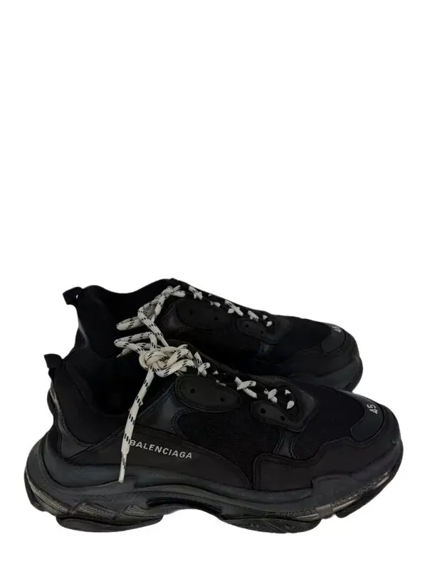 Balenciaga Triple S Clear Sole Sneakers - Black