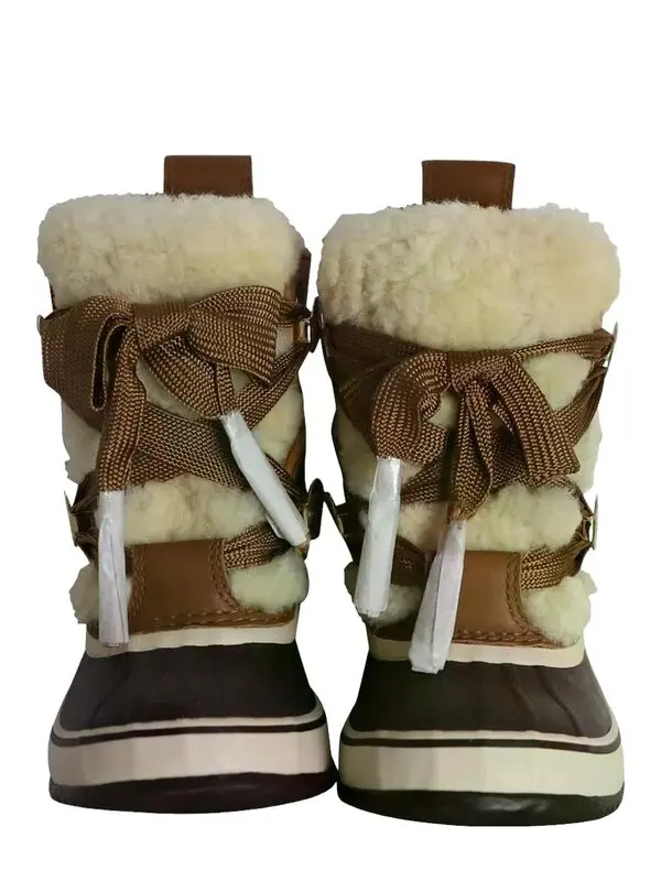Chloé Shearling-trim Hiking Boots - Brown