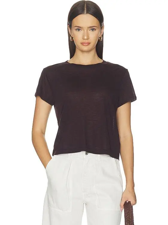 AGOLDE Adine Tee In . Also - Brown