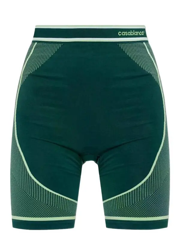 Casablanca Logo-print Running Shorts - Green