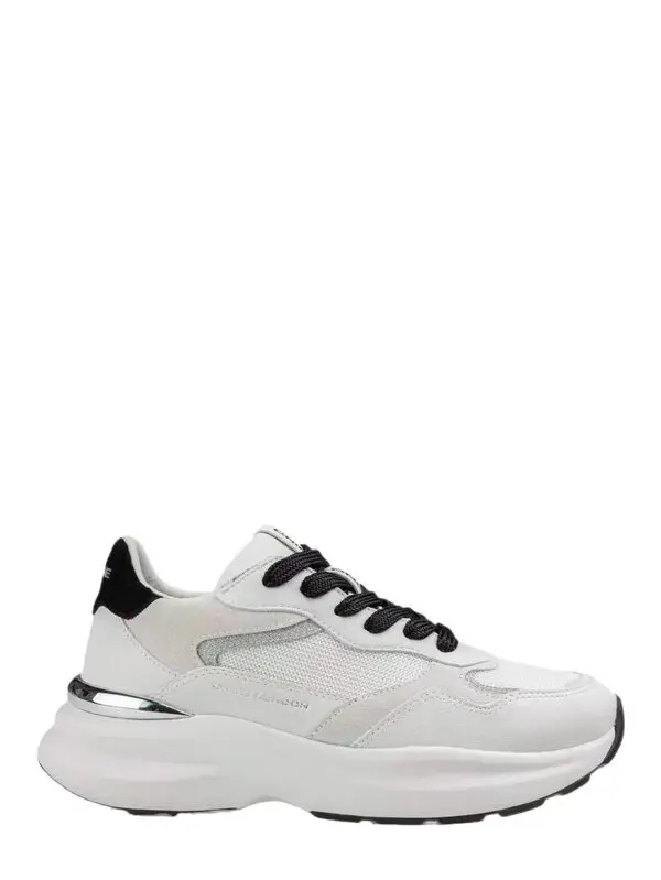 CRIME LONDON Faith Leather Sneakers - White