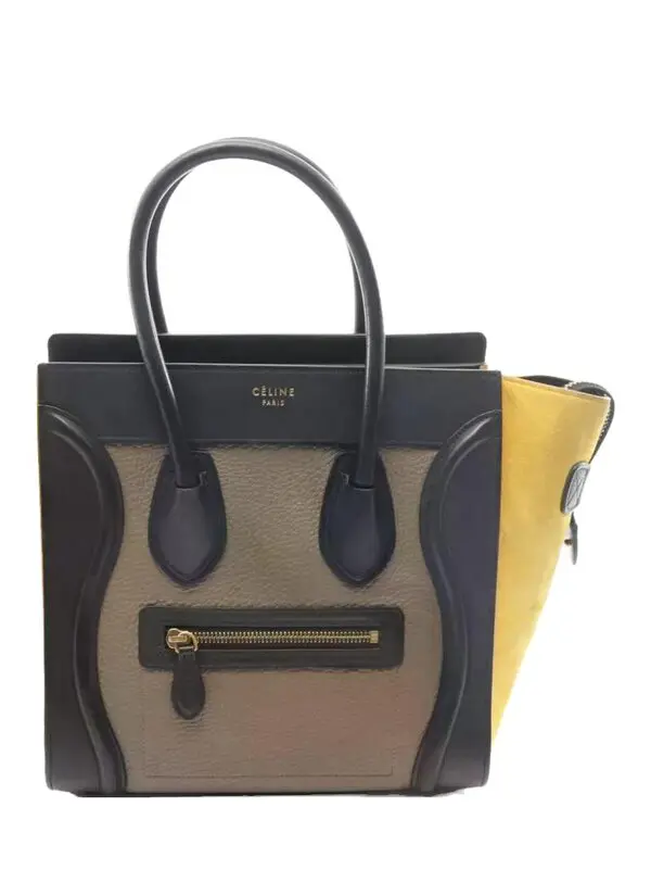 Celine 2000s Micro Luggage Tote Bag - Black