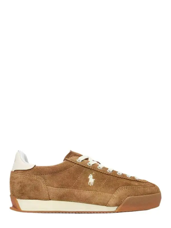 Polo Ralph Lauren Hester Leather Sneakers - Brown