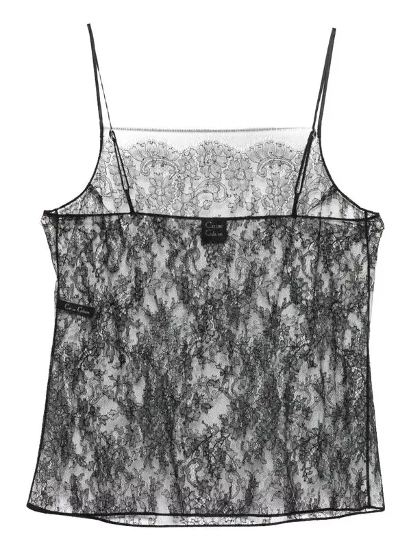 Carine Gilson Lace Camisole - Black