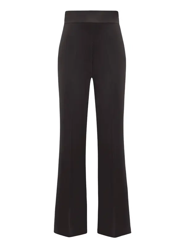 TIA DORRAINE High-waist Flared Trousers - Grey