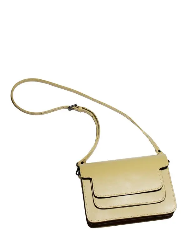 MAFALDA Maia Olive Leather Shoulder Bag - Green