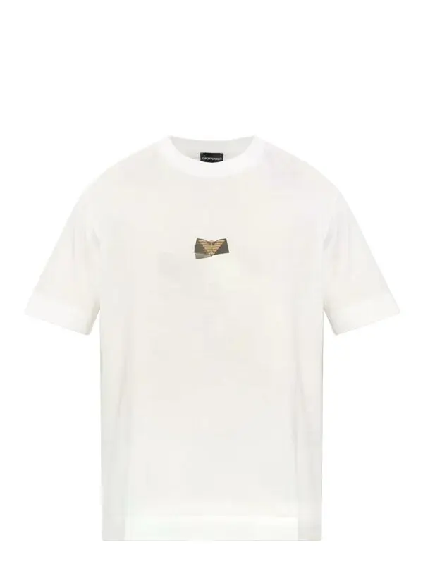 Emporio Armani Logo-patch Short-sleeve T-shirt - White