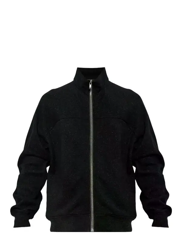 Rick Owens Stand-up Collar Zip-up Sweater - Black