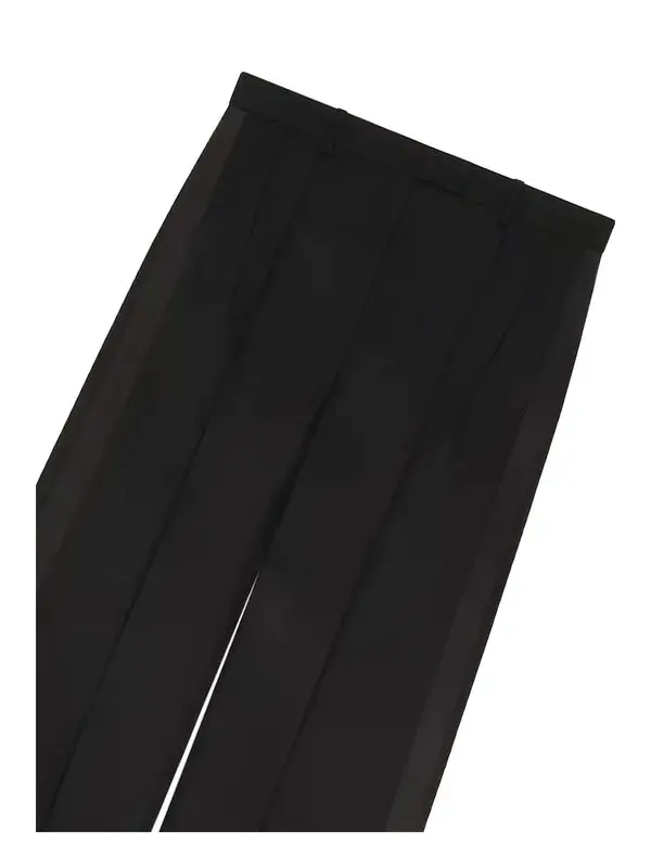 Givenchy Tuxedo Double-pleat Trousers - Black