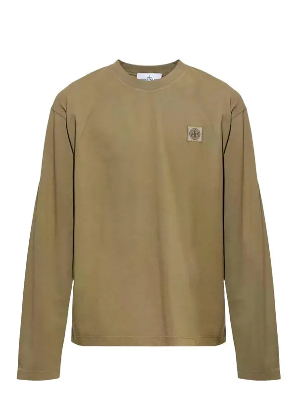 Stone Island Logo-patch Long-sleeve T-shirt - Green