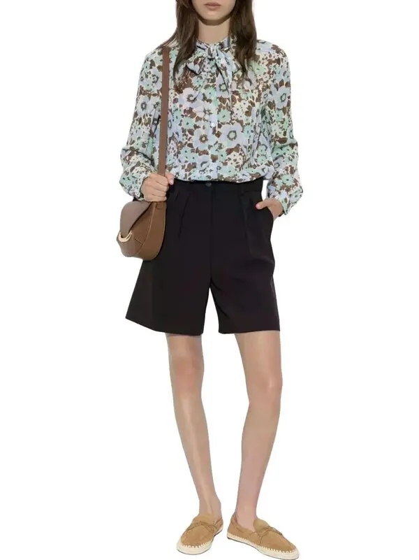 Tory Burch Floral-print Shirt - Blue