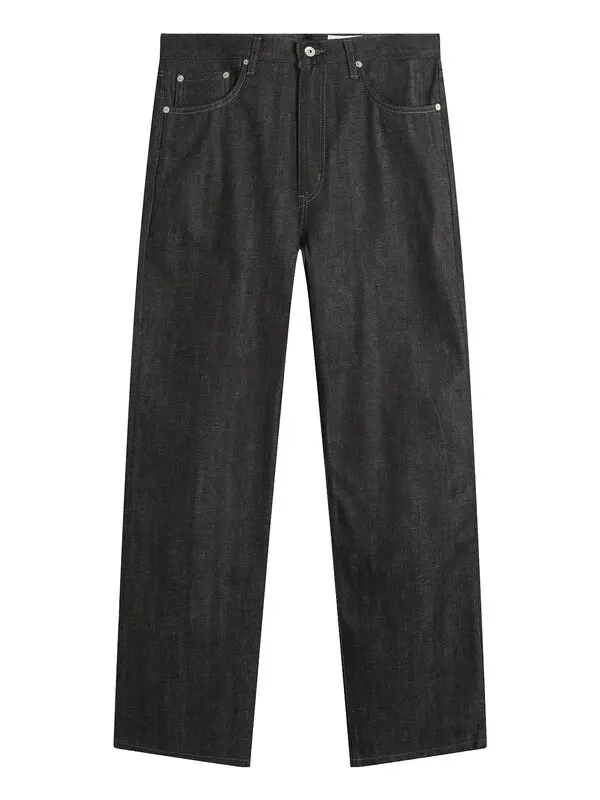 NEIGHBORHOOD Straight Leg Rigid Selvedge Denim Jeans - Black