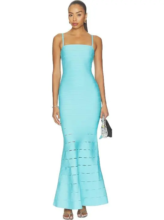 Herve Leger The Elora Gown In . Also - Blue