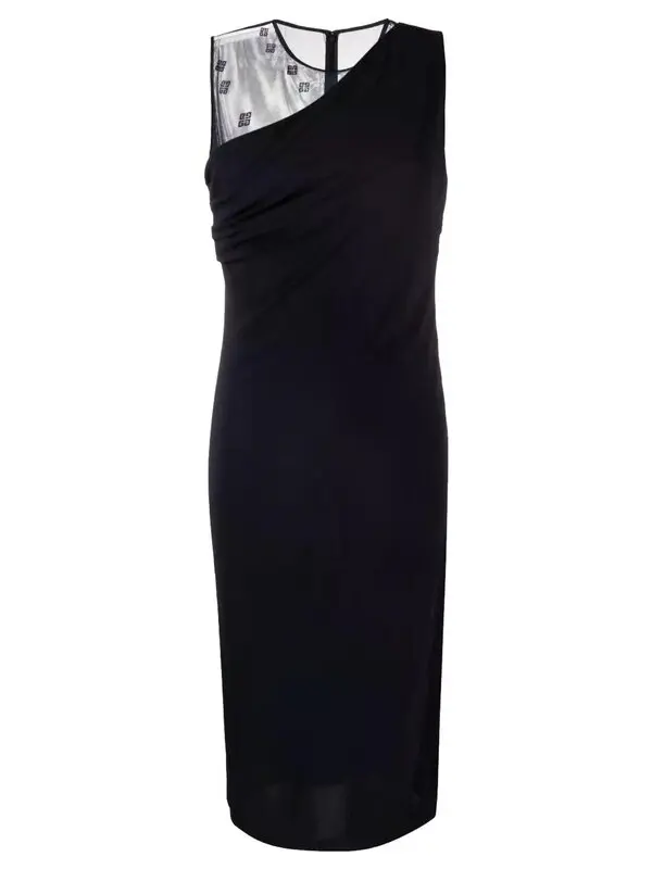 Givenchy Mesh-panel Midi Dress - Blue