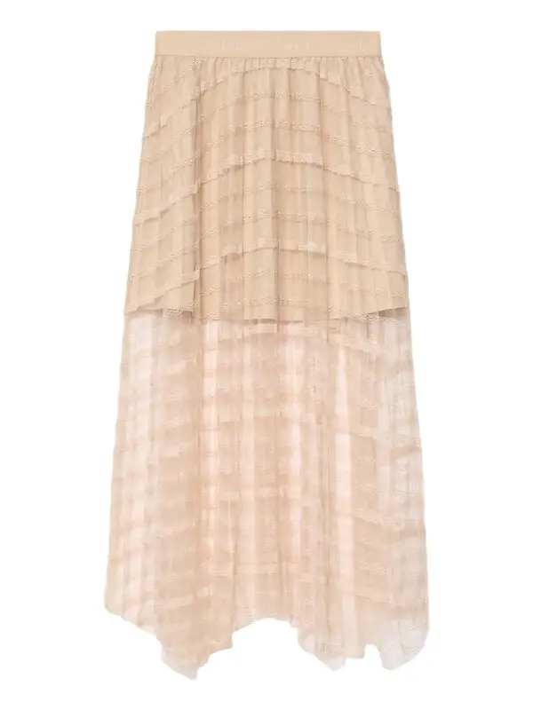ALLSAINTS Sheer Celia Maxi Skirt - Pink