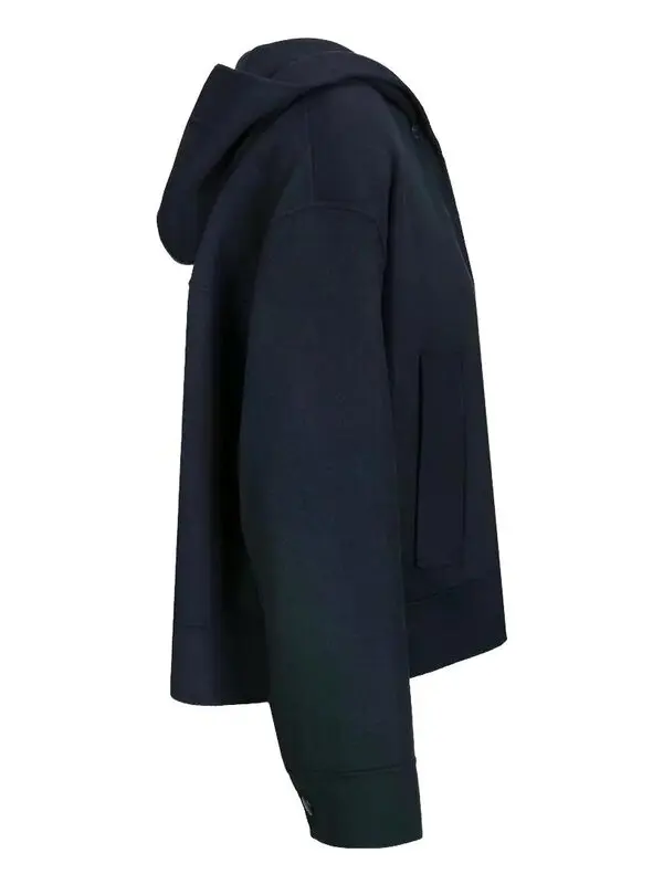 Max Mara Hooded Double-wool Jacket - Blue