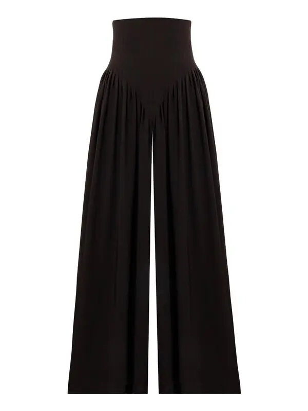 SANCTUMUM Pasadena Pants In Piaf Noir - Black