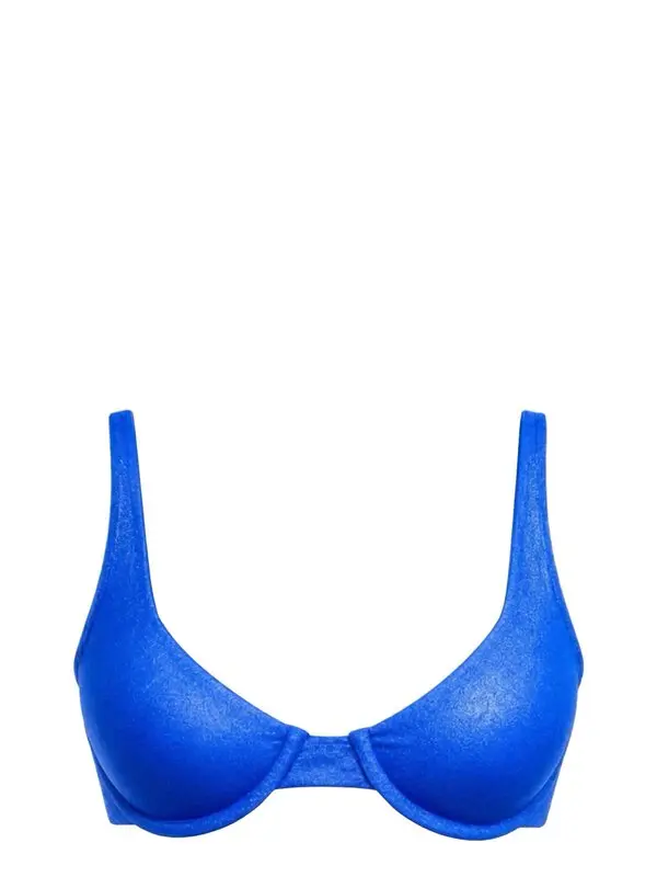GIGIZARA Abalone Shimmer Tie-back Top - Blue