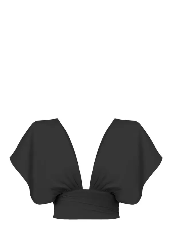 SANCTUMUM Amber Top In Midnight - Black