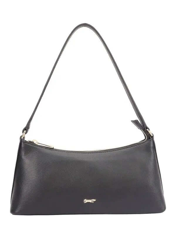 Paul Costelloe Zoey Leather Shoulder Bag - Black