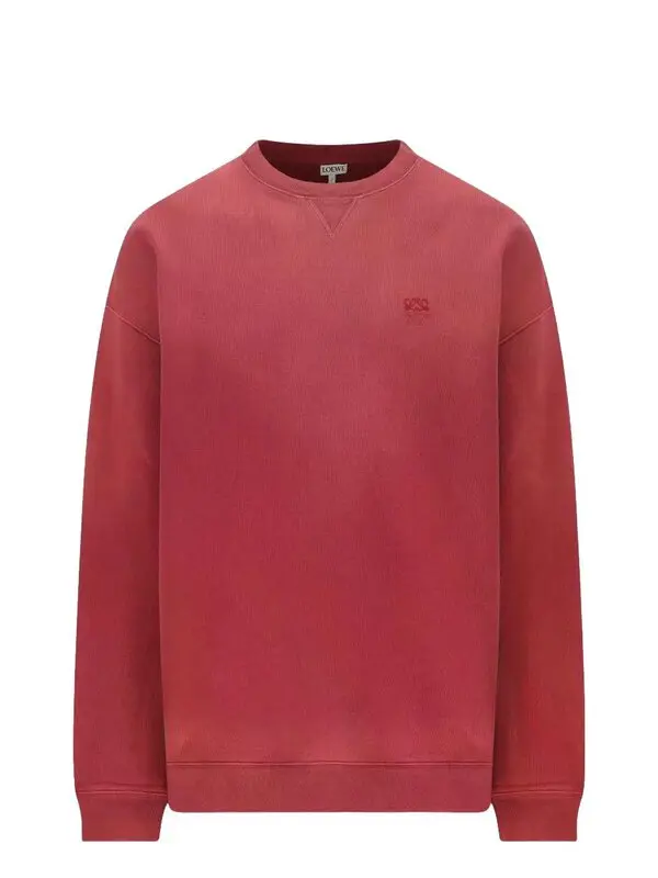 Loewe Anagram-embroidered Sweatshirt - Red