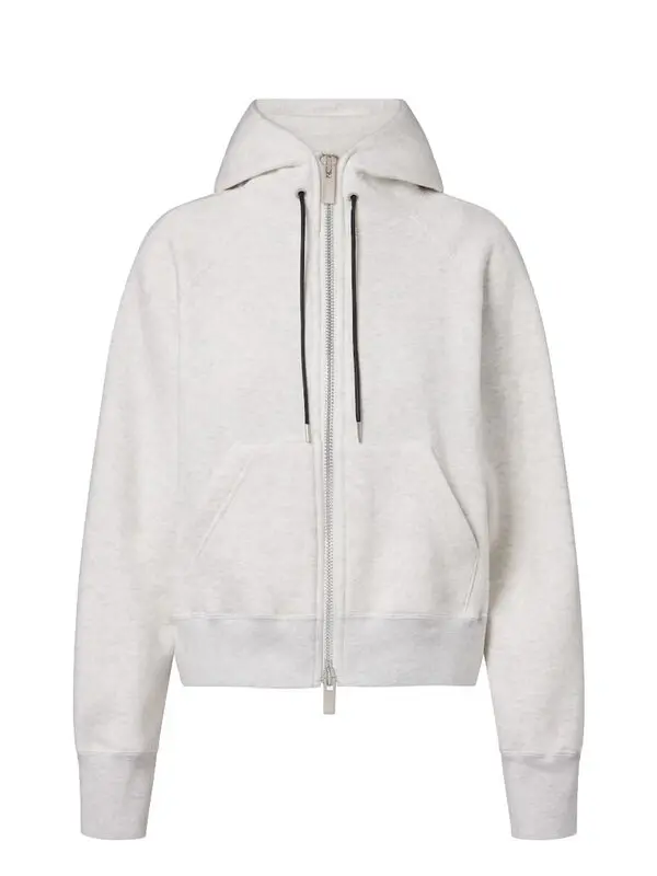 Sacai Cotton Jersey Hoodie - Grey