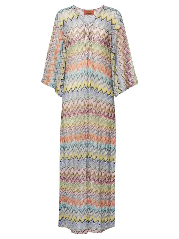 Missoni Zigzag Lame Kaftan - Multicoloured