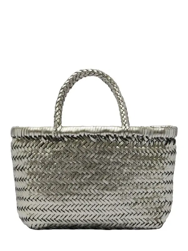 Rixo X Dragon Diffusion Lysia Leather Top-handle Bag - Silver