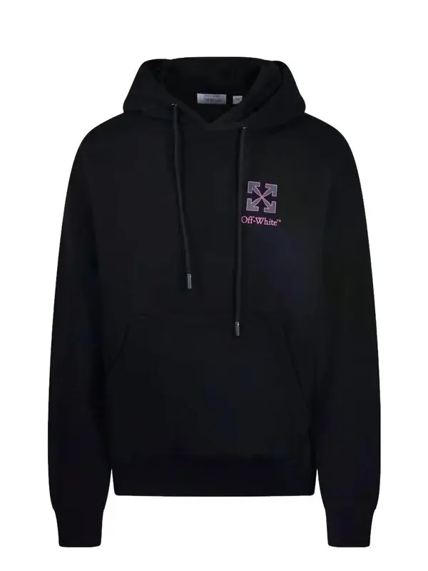 Off-White Arrows-print Hoodie - Black