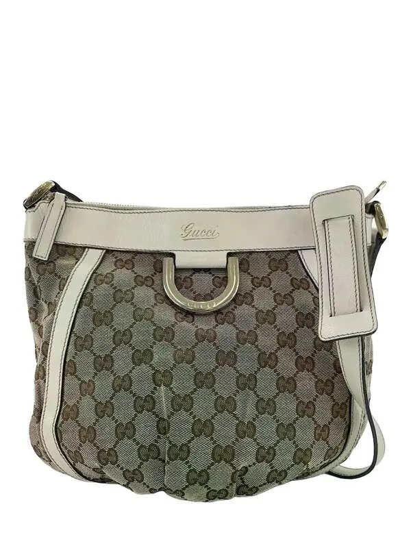 Gucci 2000s Abbey Gg Canvas Shoulder Bag - Neutrals