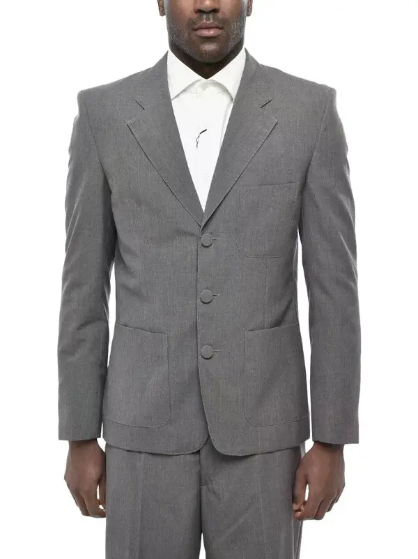 Givenchy Single-breasted Patch-pocket Blazer - Grey
