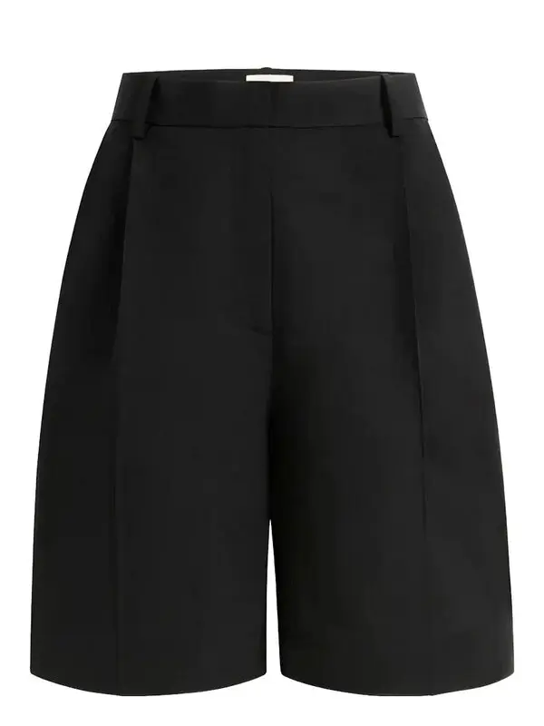 Khaite Auggie" Pleated Shorts - Black