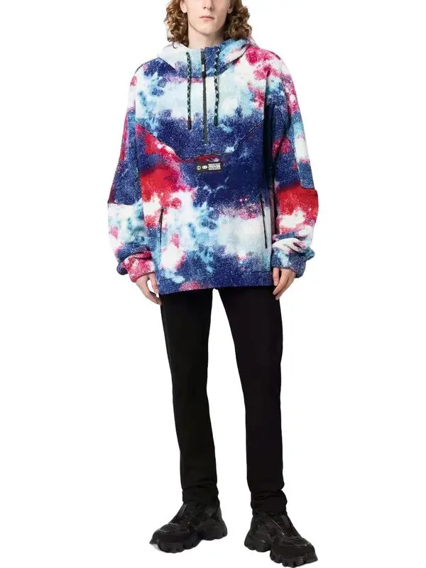 Versace Tie Dye-pattern Pullover Hoodie - Multicolour