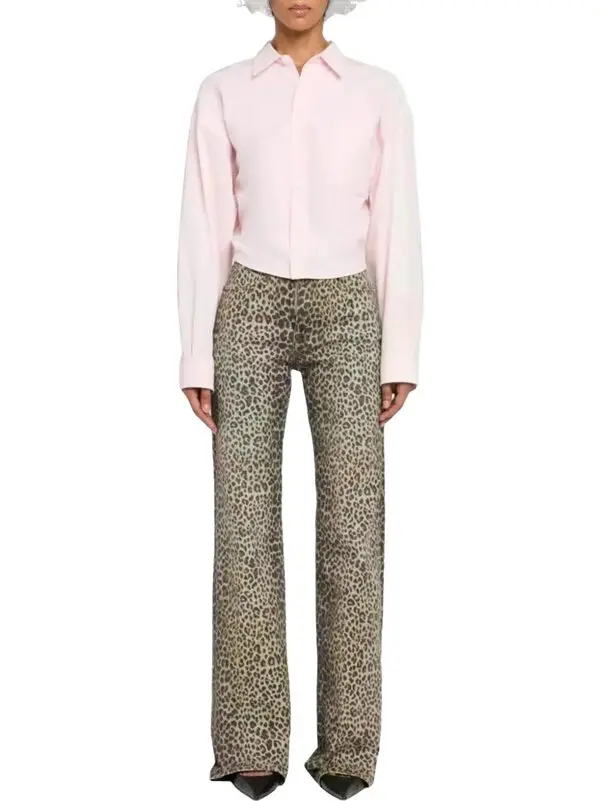 R13 Leopard-print Jane Jeans - Neutrals
