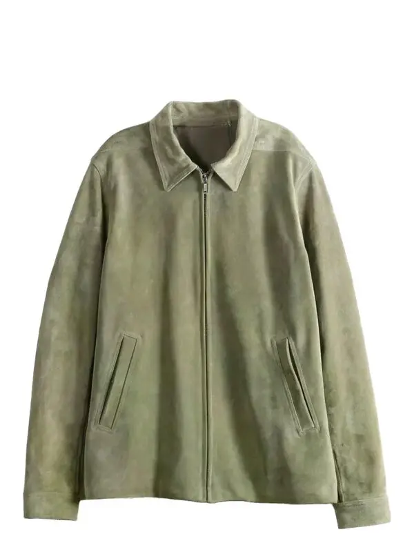 Rick Owens Suede Zip-up Jacket - Grey