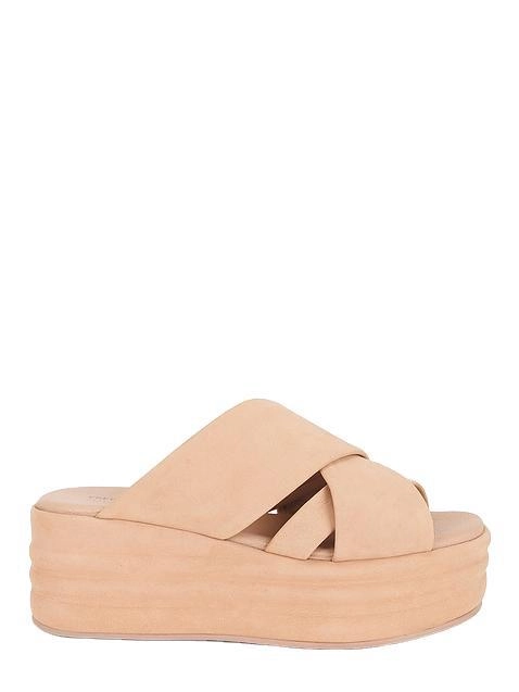 Free People Wanderbay Flatform Sandal In . Also - Rose