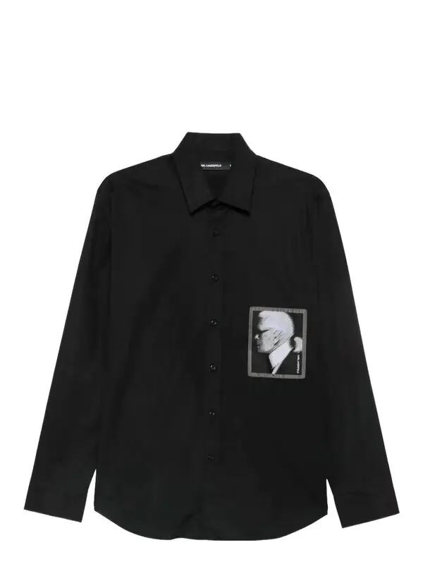 Karl Lagerfeld Graphic-print Shirt - Black