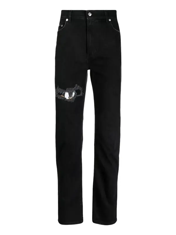 Iceberg X Looney Tunes Straight-leg Jeans - Black